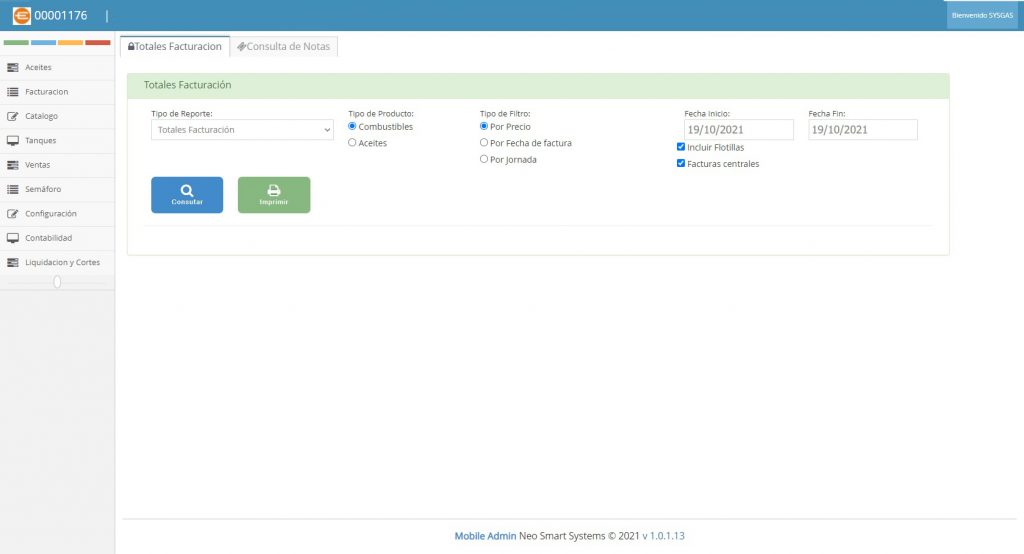 Facturación WEB – SYSGAS